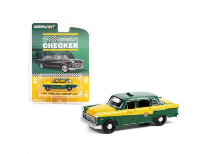 Checker Marathon Taxi Green and Yellow Checker 60th 1960