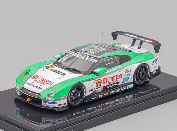 NISSAN GT-R Super GT500 #24 D'Station Advan GT-R LDF Yasuda/Kru (2013), green / white
