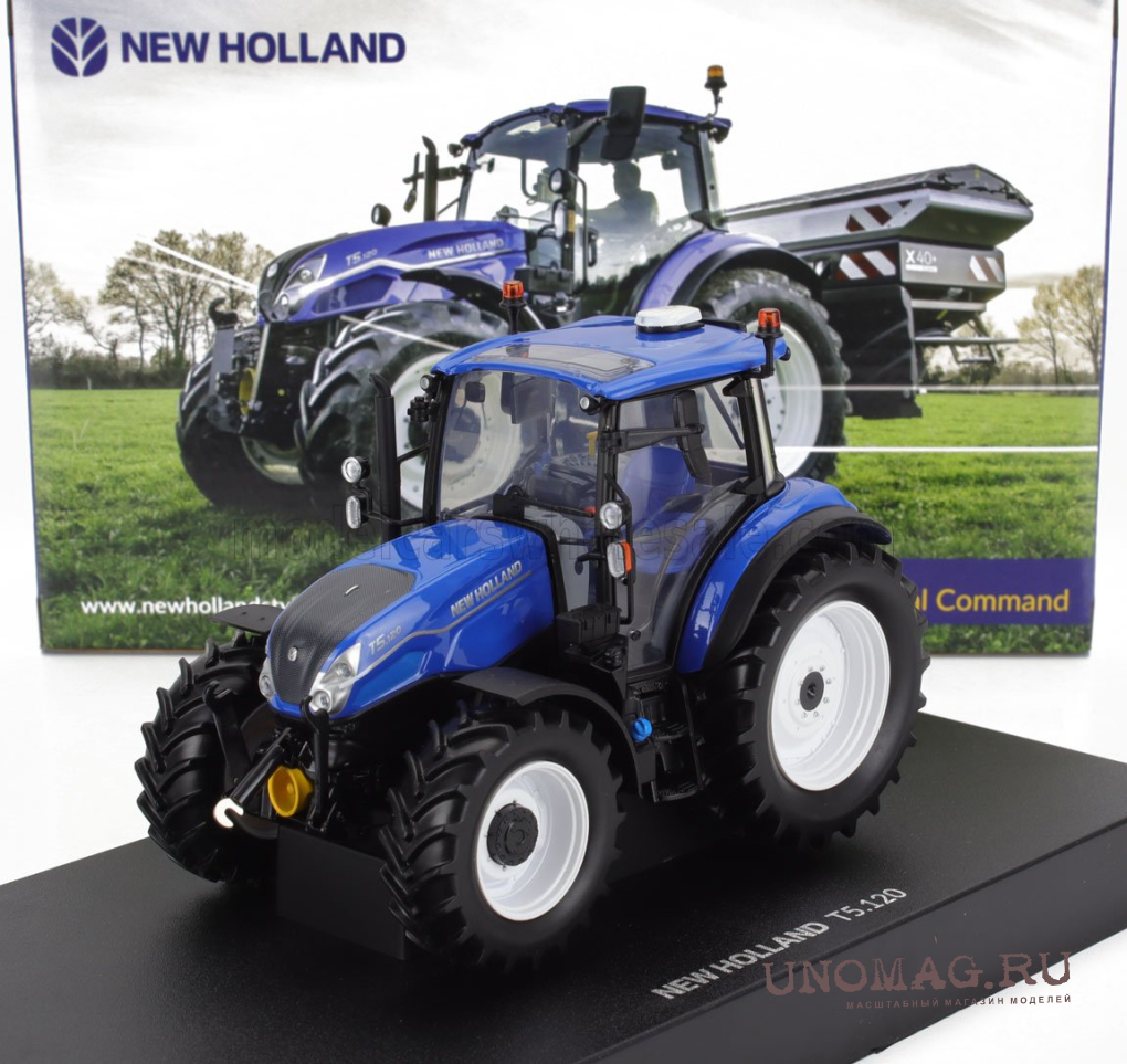 NEW HOLLAND T5.120 Tractor (2018), Blue Black