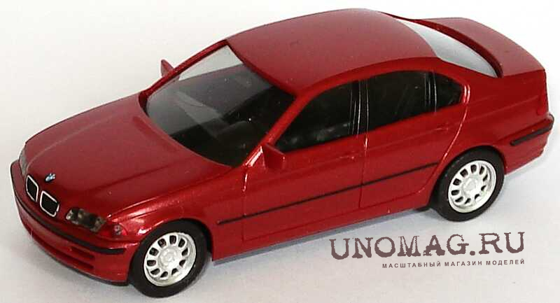 BMW 3 Series (E46), red metallic