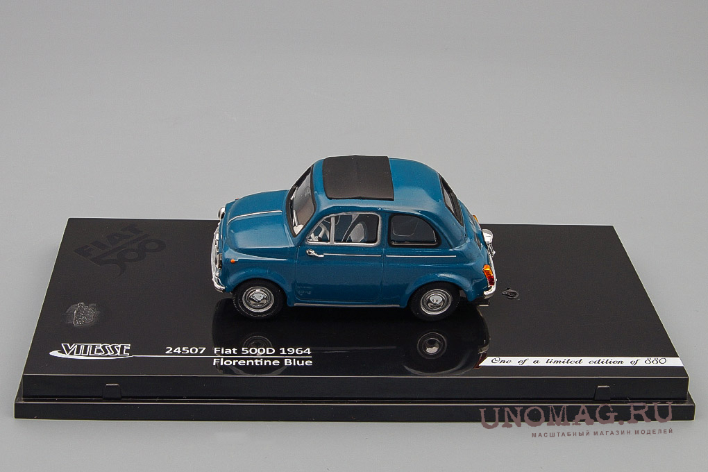 FIAT 500 D 1964, blue