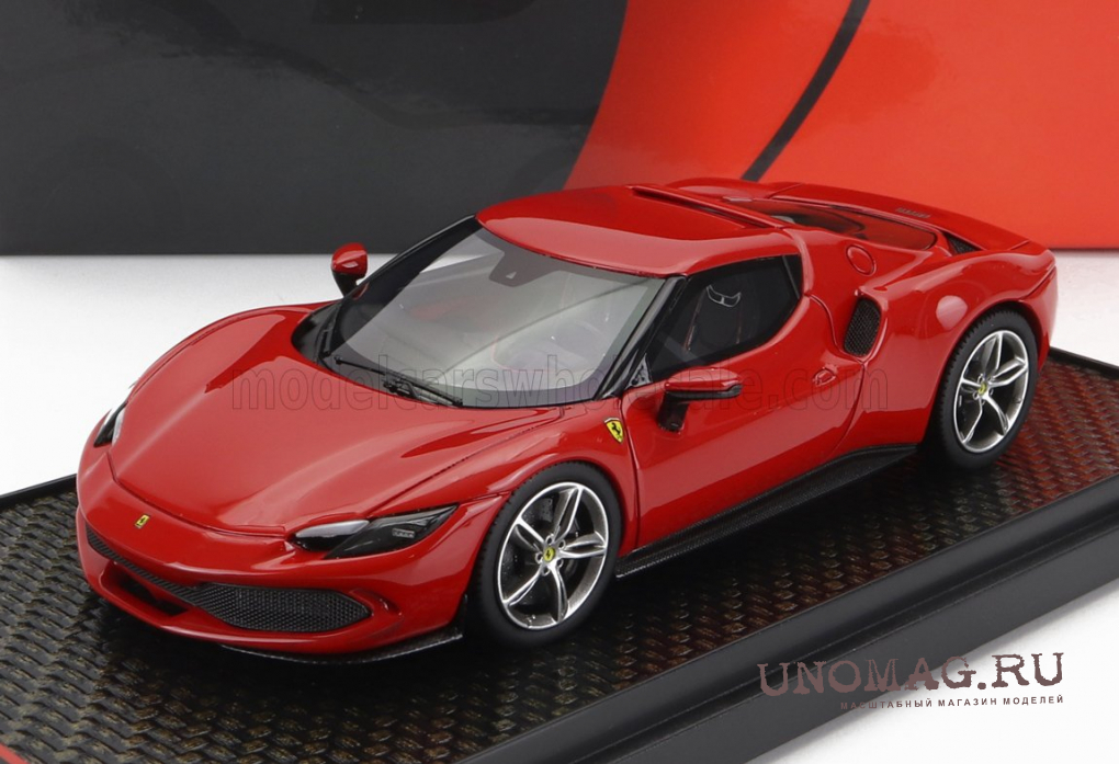 FERRARI 296 Gtb Hybrid 830hp V6 (2021), Rosso Corsa 322 - Red