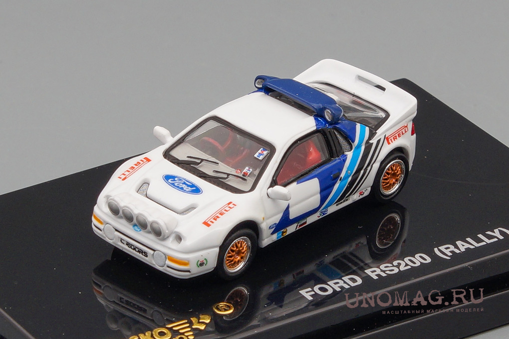 FORD RS 200 Evo "Rally" (1986), white / blue / lightblue / black