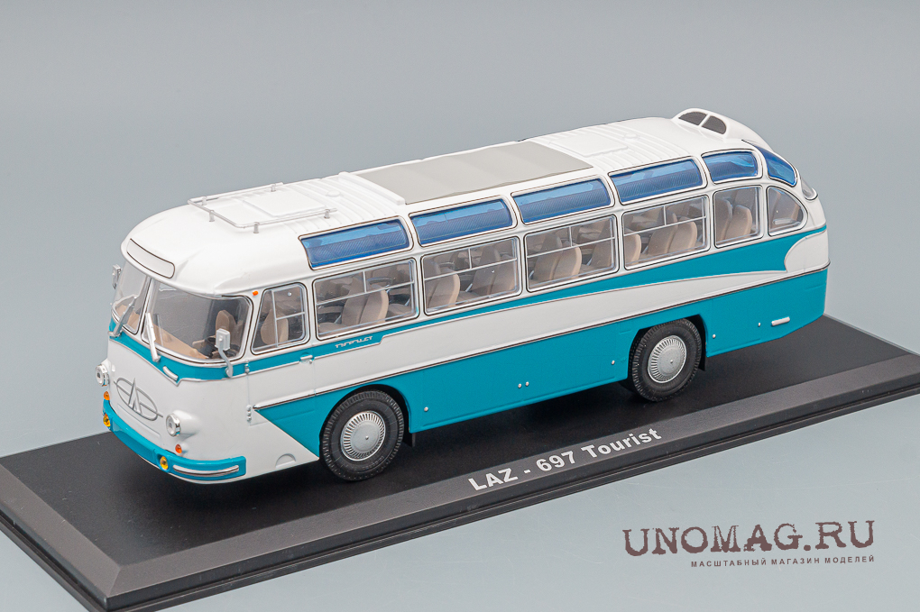 ЛАЗ 697Е Турист (1961-1963), бирюзово-белый