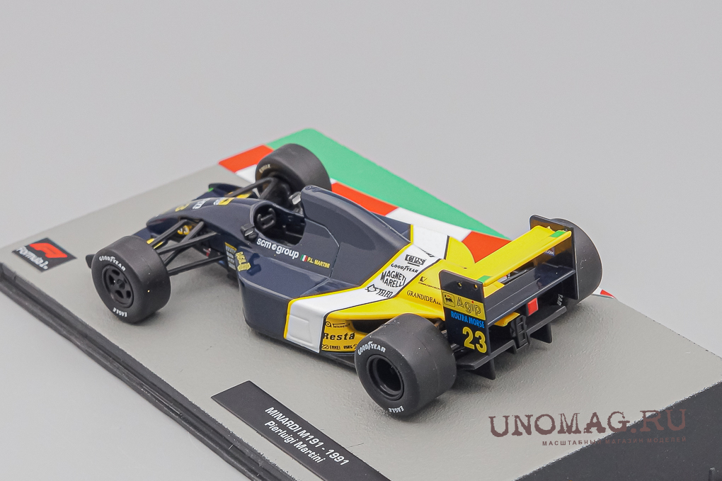 MINARDI F1 M191 Ford N23 Season (1991) Pierluigi Martini, Yellow Black ...