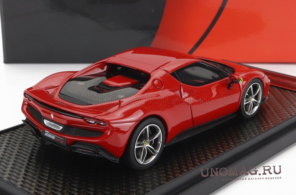 FERRARI 296 Gtb Hybrid 830hp V6 (2021), Rosso Corsa 322 - Red