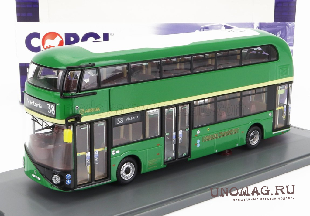 ROUTEMASTER Wrightbus Autobus Arriva London Ltz 1002 (2020), Green Yellow