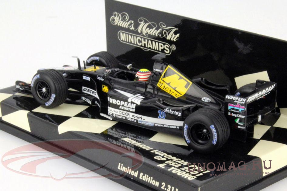 MINARDI PS01 #20 European Minardi F1 USA GP Formula 1 Alex Yoong (2001)
