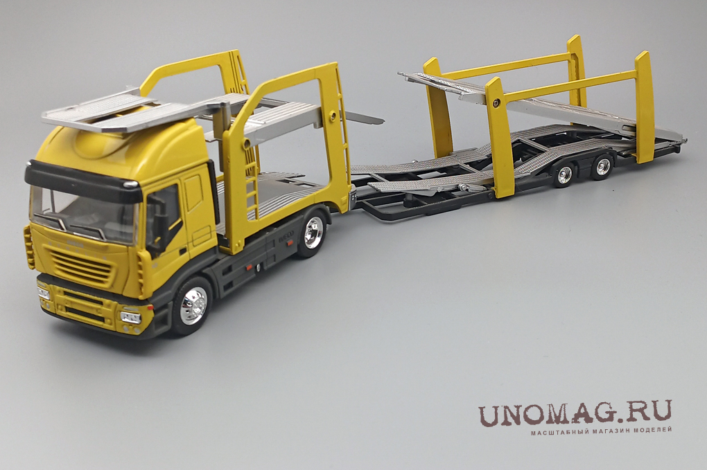 IVECO Stralis Car Transporter, yellow
