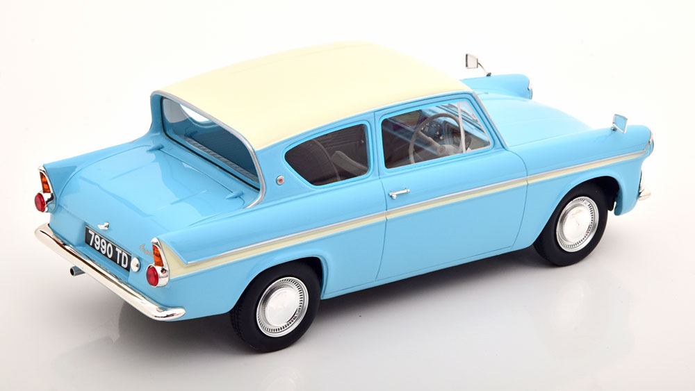 FORD Anglia 105E RHD (1961), light blue white