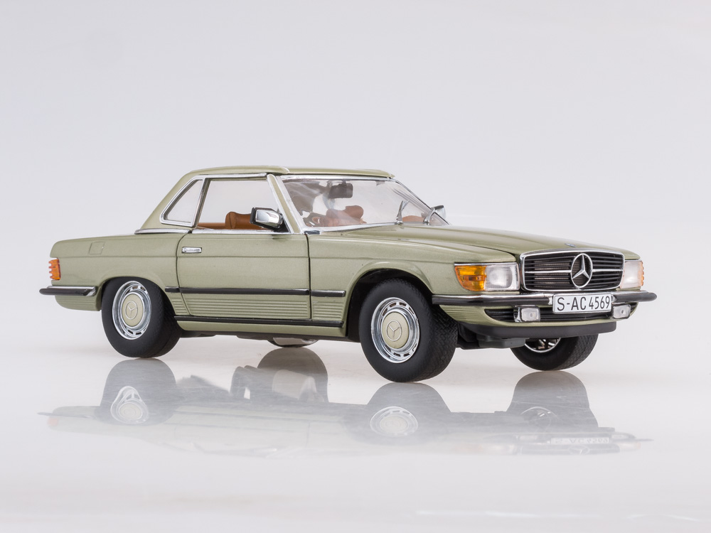 MERCEDES-BENZ 350 SL Hard Top Coupe (1977), silver green