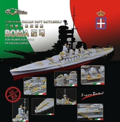 Фототравление WWII Italian Navy Battleship Roma