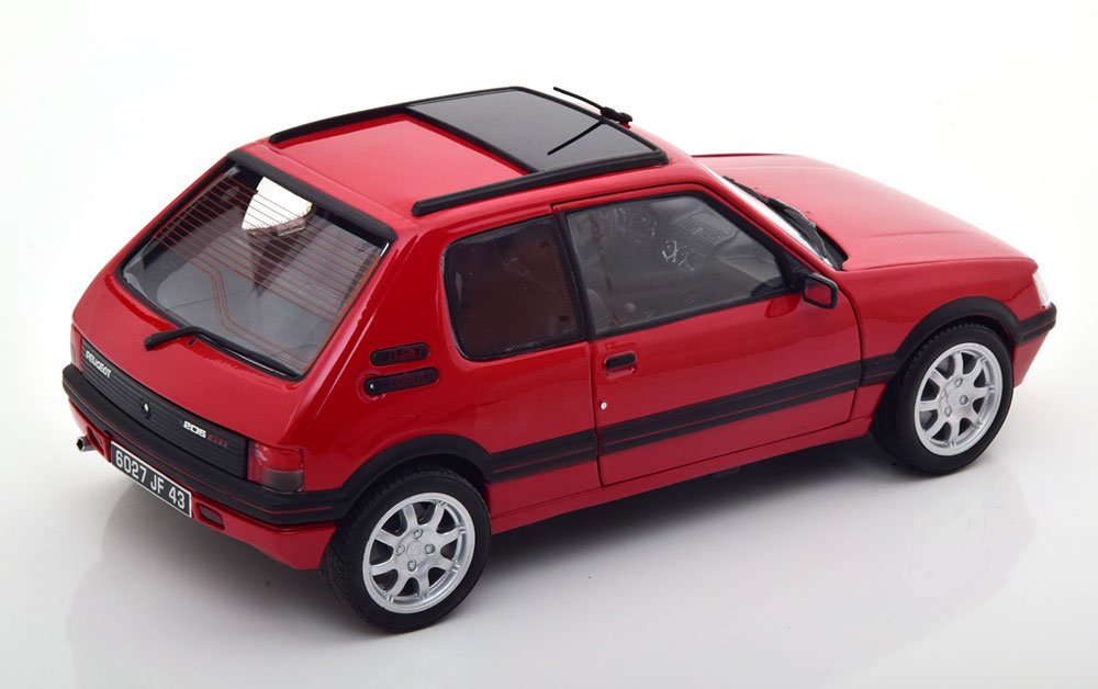 PEUGEOT 205 GTI with PTS Rims (1991), red