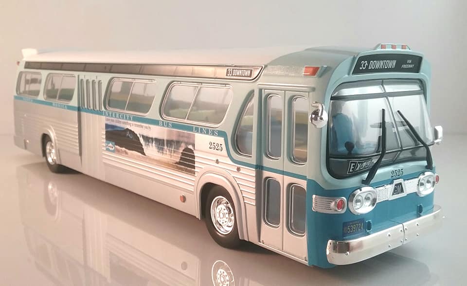 GENERAL MOTORS TDH #2525 Los Angeles California Downtown Bus 1960 (из к ...