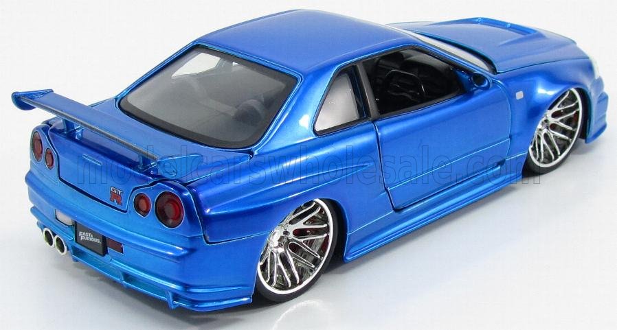 NISSAN Brian's Skyline Gt-r R34 2002 - Fast & Furious I (2001), Matt Blue