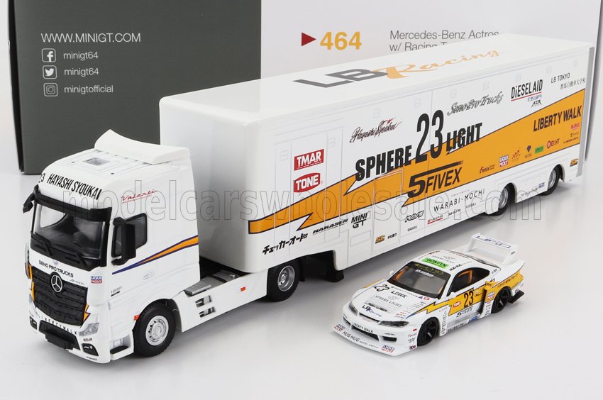 MERCEDES-BENZ Actros 2 Gigaspace 1851 Car Transporter Lb Racing (2016 ...