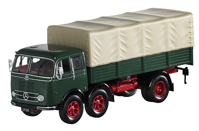 MERCEDES-BENZ LP333 3a Pritsche Kubische Kabine schwer (1963-1973), green