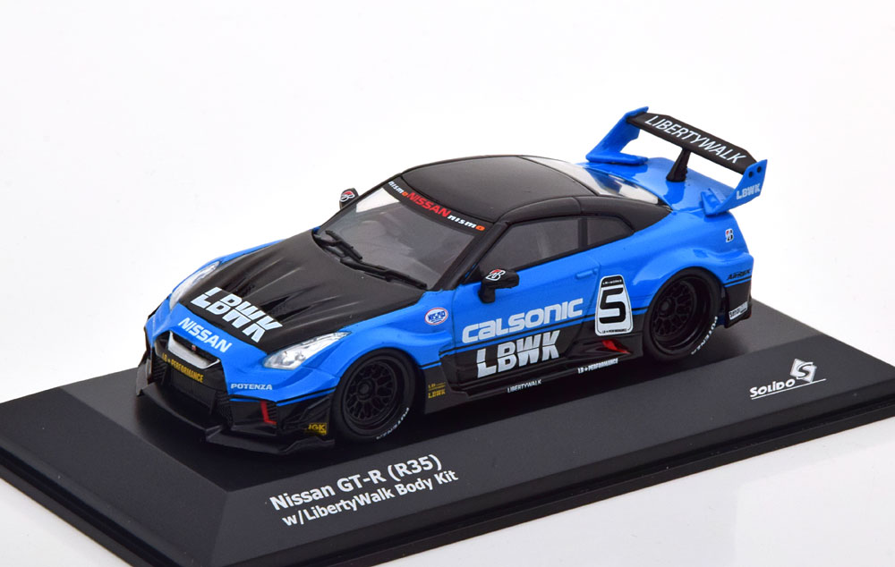 NISSAN GTR R35 Liberty Walk Body Kit, Calsonic