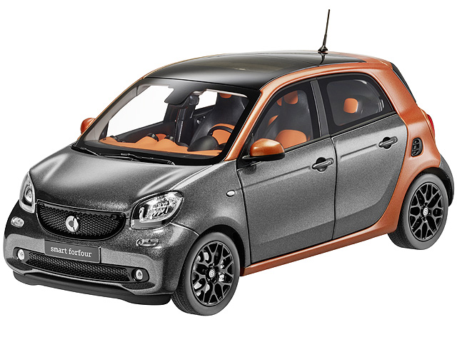 SMART ForFour Passion, lava orange / graphite grey
