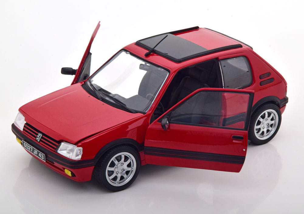 PEUGEOT 205 GTI with PTS Rims (1991), red