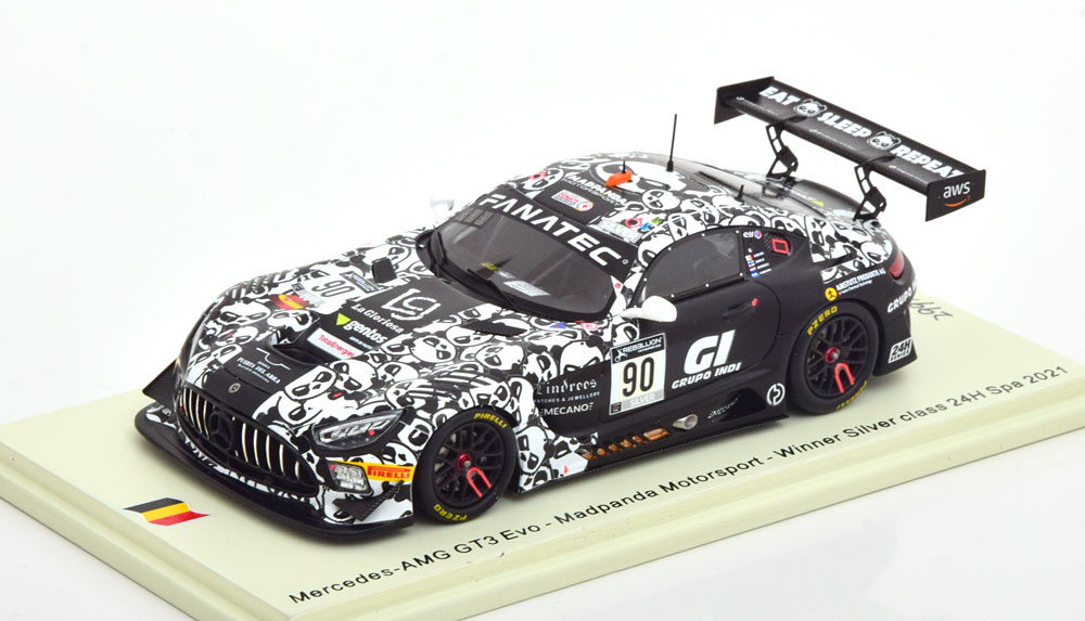 MERCEDES AMG GT3 Evo №90 Madpanda Motorsport Winner Silver class 24H ...
