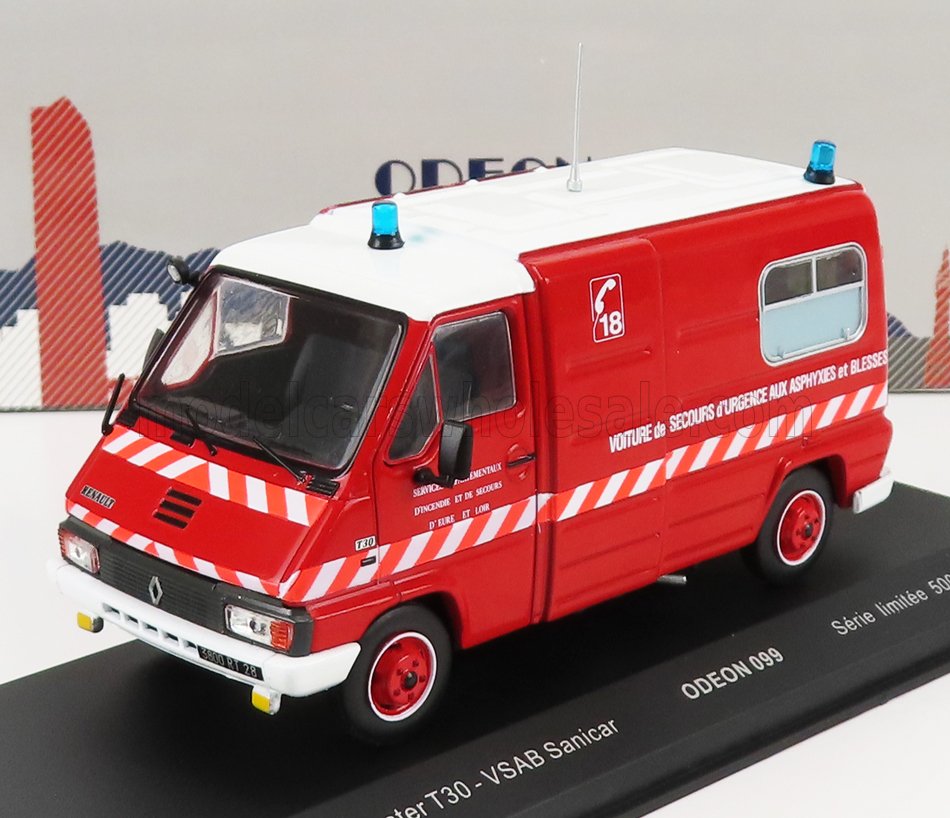 RENAULT Master T30 Van Vsab Sanicar Ambulance Sapeurs Pompiers (1981 ...