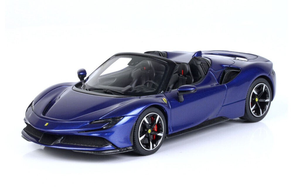 FERRARI SF90 Stradale Hybrid Spider 1000hp open roof (2020), blue