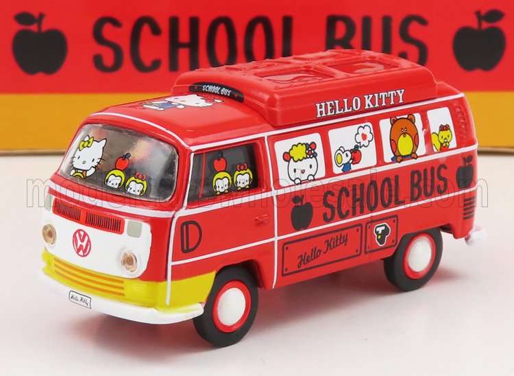 VOLKSWAGEN T2 Minibus School Bus Hello Kitty (1965), red