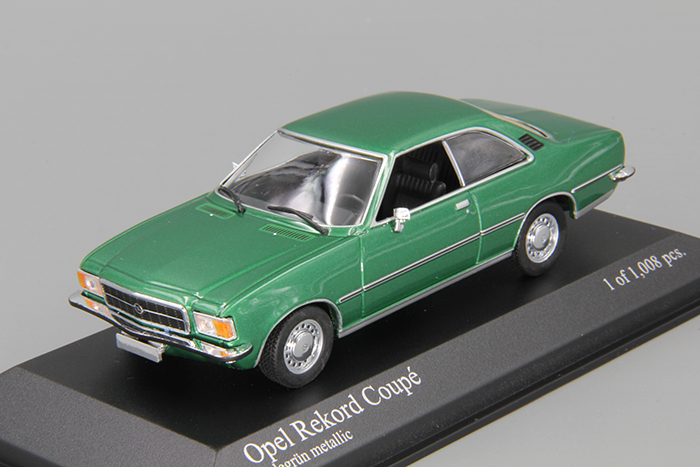 OPEL Rekord D Coupe (1975), green metallic