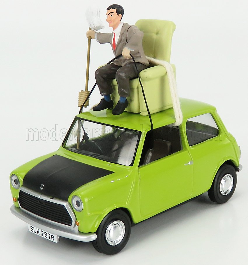 AUSTIN Mini With Figure Mr. Bean (1970), Green Black