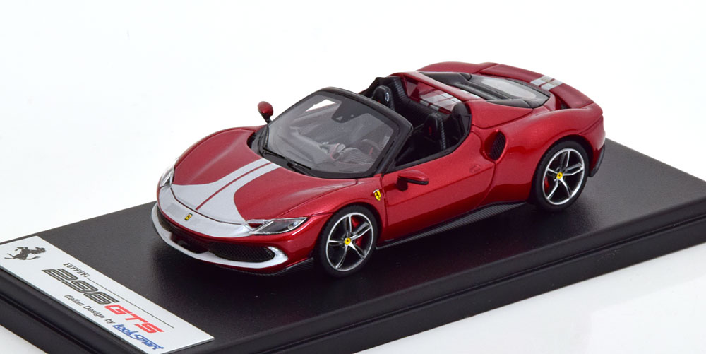 FERRARI 296 GTS Spider (2022), red metallic silver