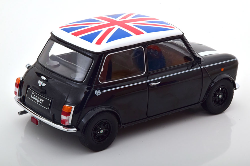 MINI Cooper LHD, black white Union Jack