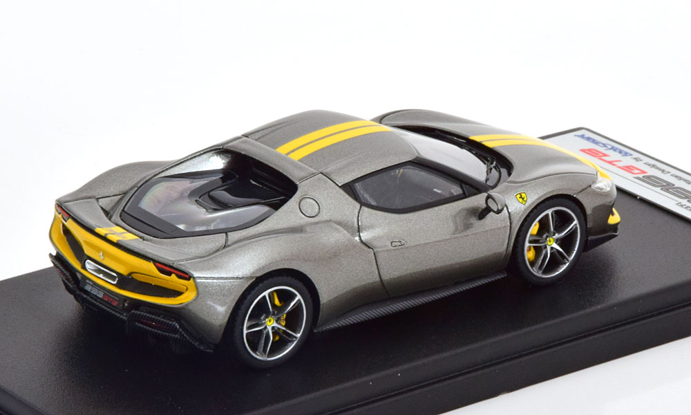 FERRARI 296 GTB (2022), grey metallic yellow