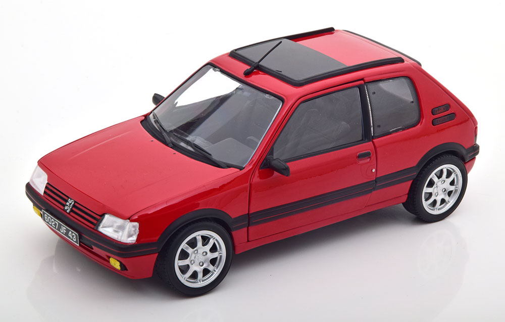 PEUGEOT 205 GTI with PTS Rims (1991), red