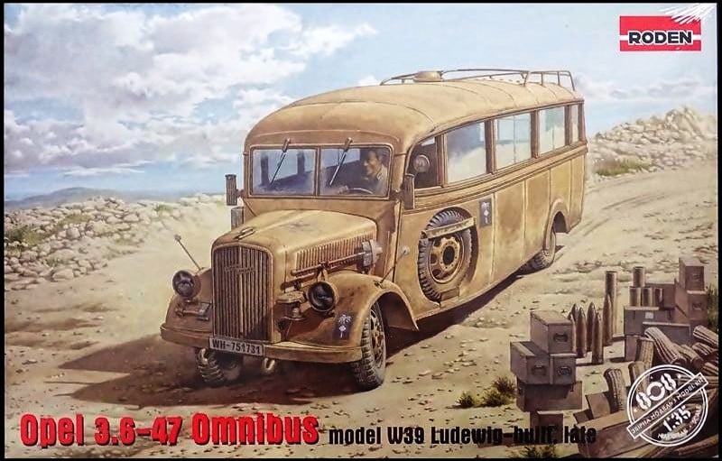Сборная модель Немецкий автобус Opel Blitz Omnibus (model W.39 Ludewig ...