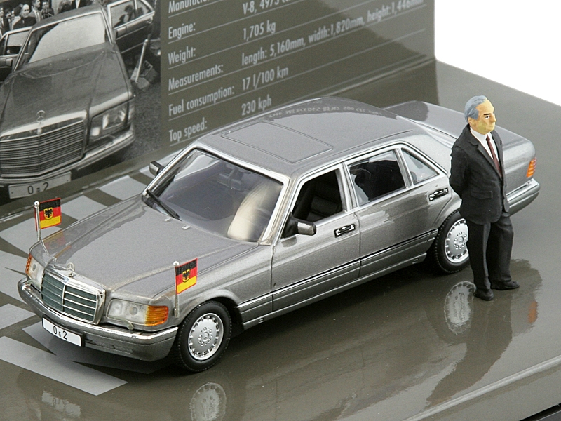 MERCEDES-BENZ 500 SEL W126 Helmut Kohl (1989), silver