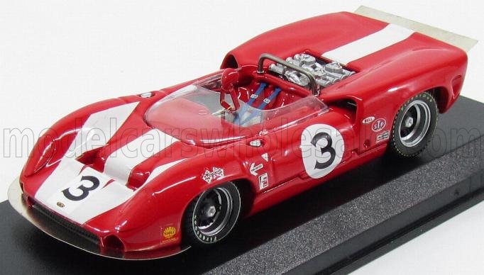LOLA T70 Mk2 Spider N3 Winner Can-am St Jovite (1966) J.Surtees, red