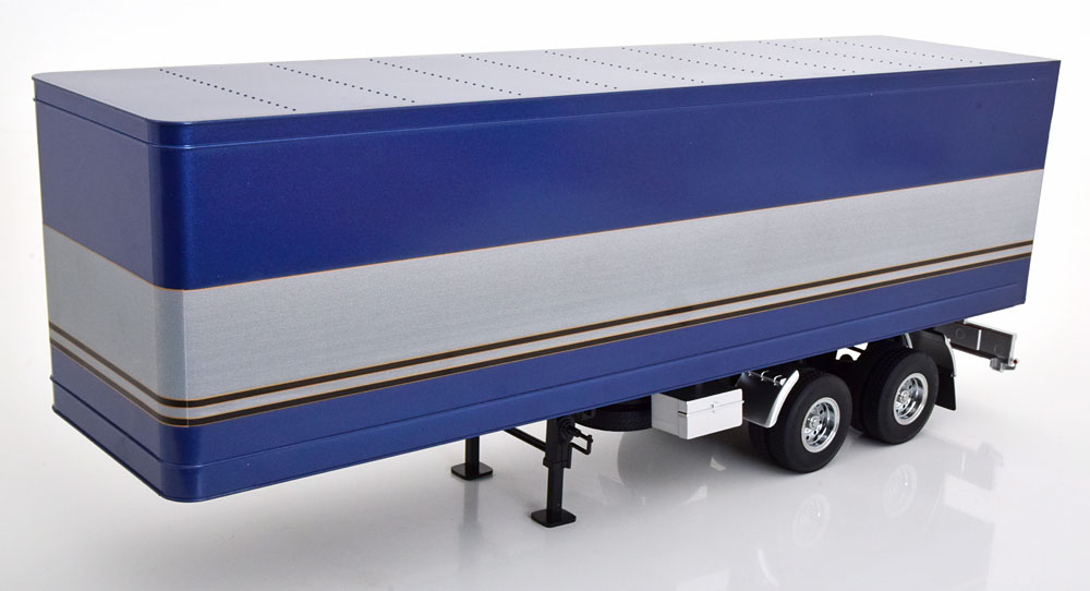 SEMI-TRAILER, blue metallic silver