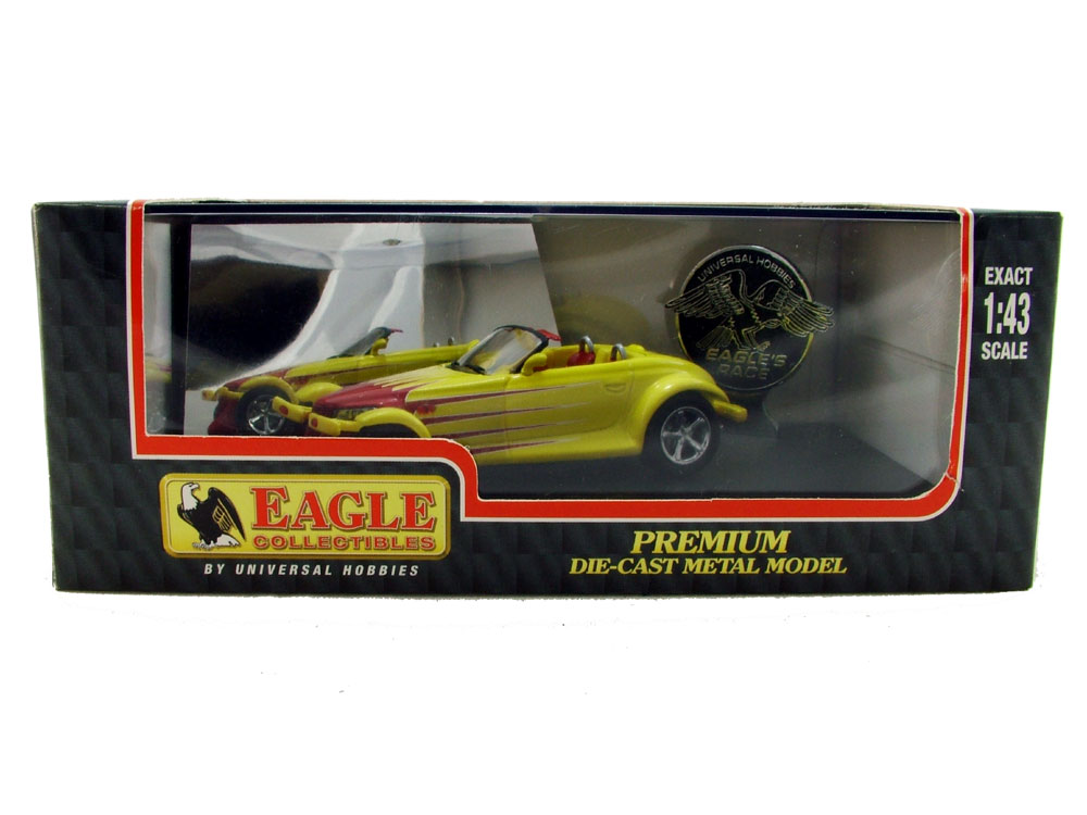 PLYMOUTH Prowler HOT ROD, Eagle Collectibles 1:43, yellow