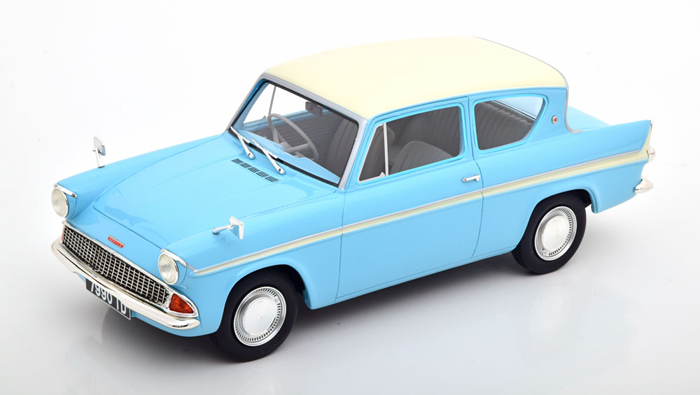 FORD Anglia 105E RHD (1961), light blue white