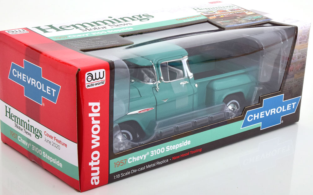 CHEVROLET Stepside 3100 Pick-up (1957), Ocean Green