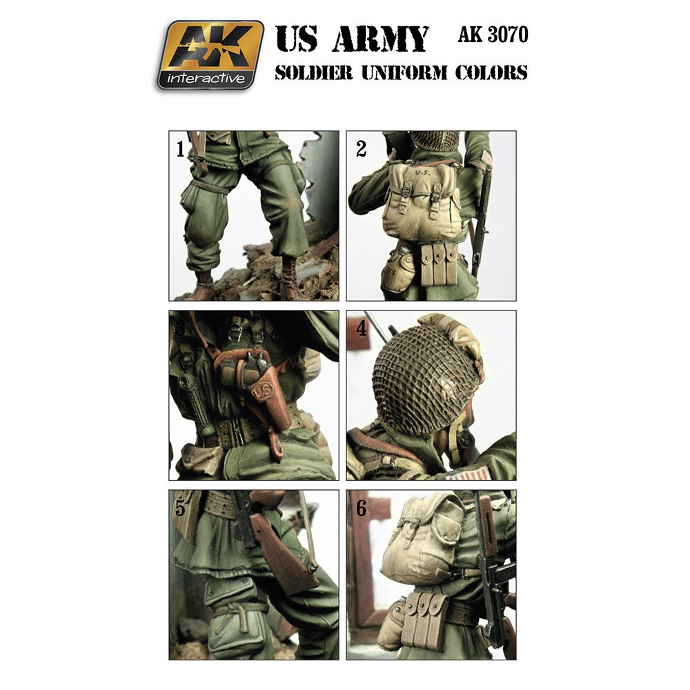 US ARMY SOLDIER UNIFORM COLORS (набор из шести цветов)