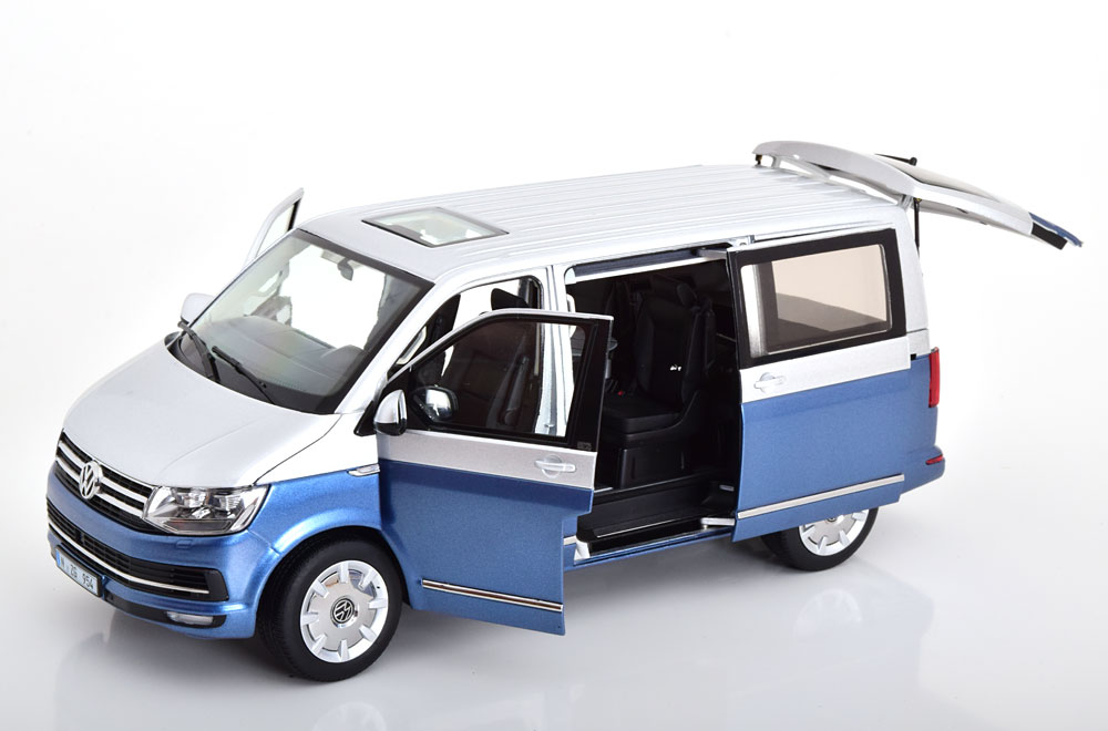 VOLKSWAGEN Multivan T6 Generation Six (2017), blue metallic /silver